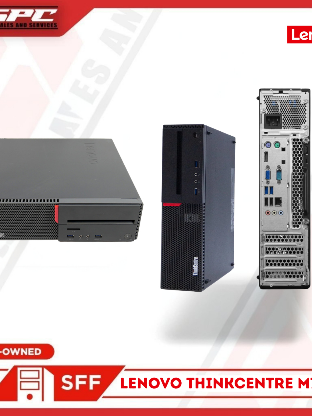 LENOVO THINKCENTRE SMALL FORM FACTOR i3 i5 G4400 6TH GEN | Shopee ...