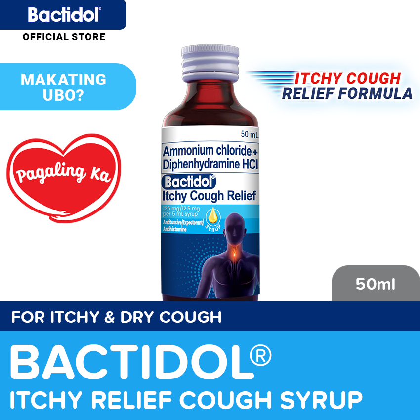 Bactidol Itchy Cough Relief 50ml : for itchy & dry cough, makating ubo ...