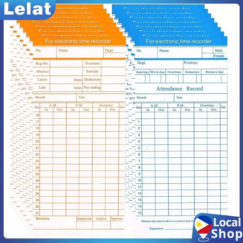 Shop timecard for Sale on Shopee Philippines