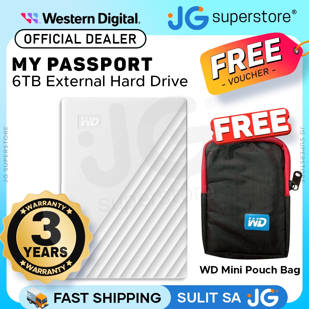 Western Digital WD My Passport Slim External HDD Storage 6TB / 5TB ...