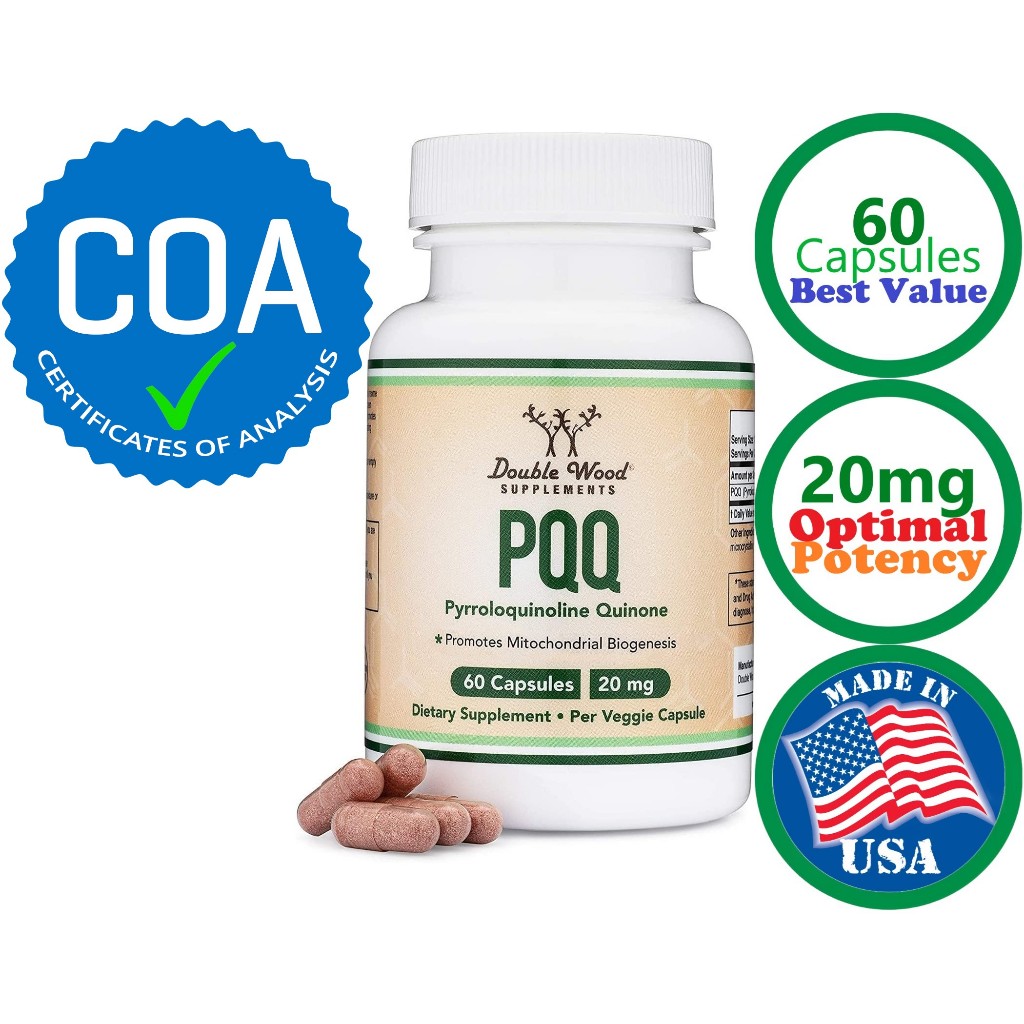 NEW Real PQQ Supplement 20mg Enhanced Absorption Energy Cellular ...