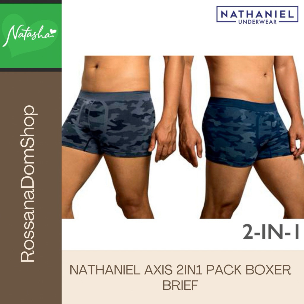 Natasha - Nathaniel Axis 2in1 pack boxer brief | Shopee Philippines