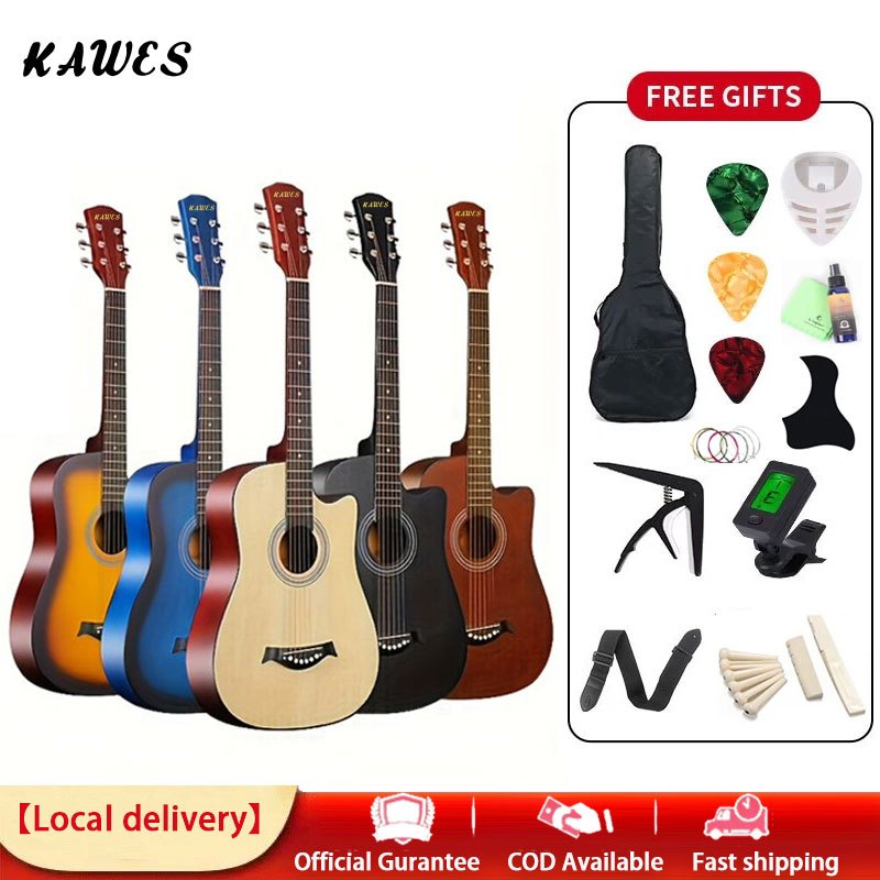 Guitar 38 Inches Acoustic Guitar Original Low Action Guitar With ...