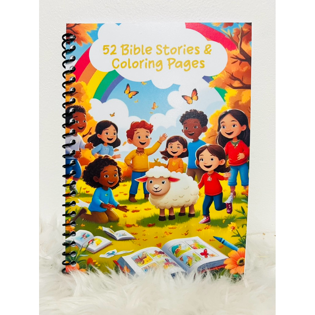 52 Bible Stories & Coloring Book perfect for kids and family bonding ...
