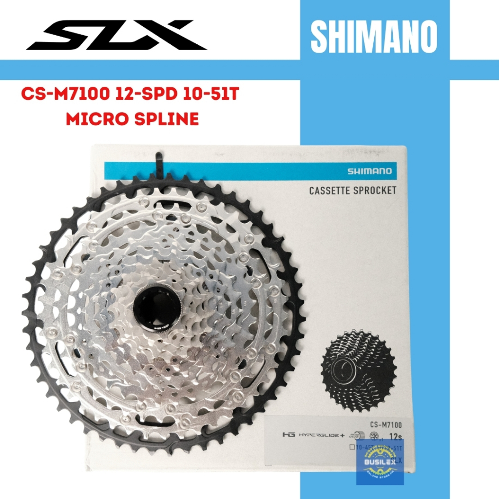 Shimano SLX m7100 Cassette Sprocket 12 speed 10-51T/10-45T | Shopee ...