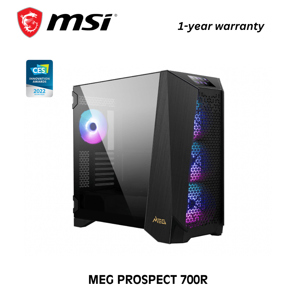MSI MEG PROSPECT 700R PC Case | Mid-Tower / E-ATX / ARGB / Touch Panel | Shopee Philippines
