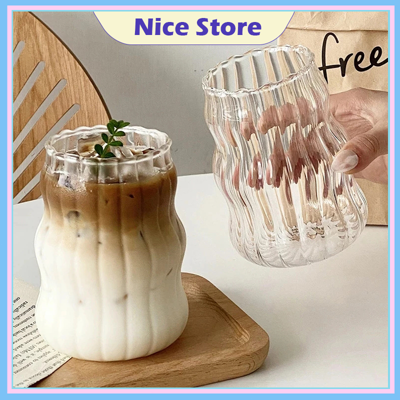 NICE 530ML Glass Cup INS Style High Borosilicate Glass Heat-resistantn ...