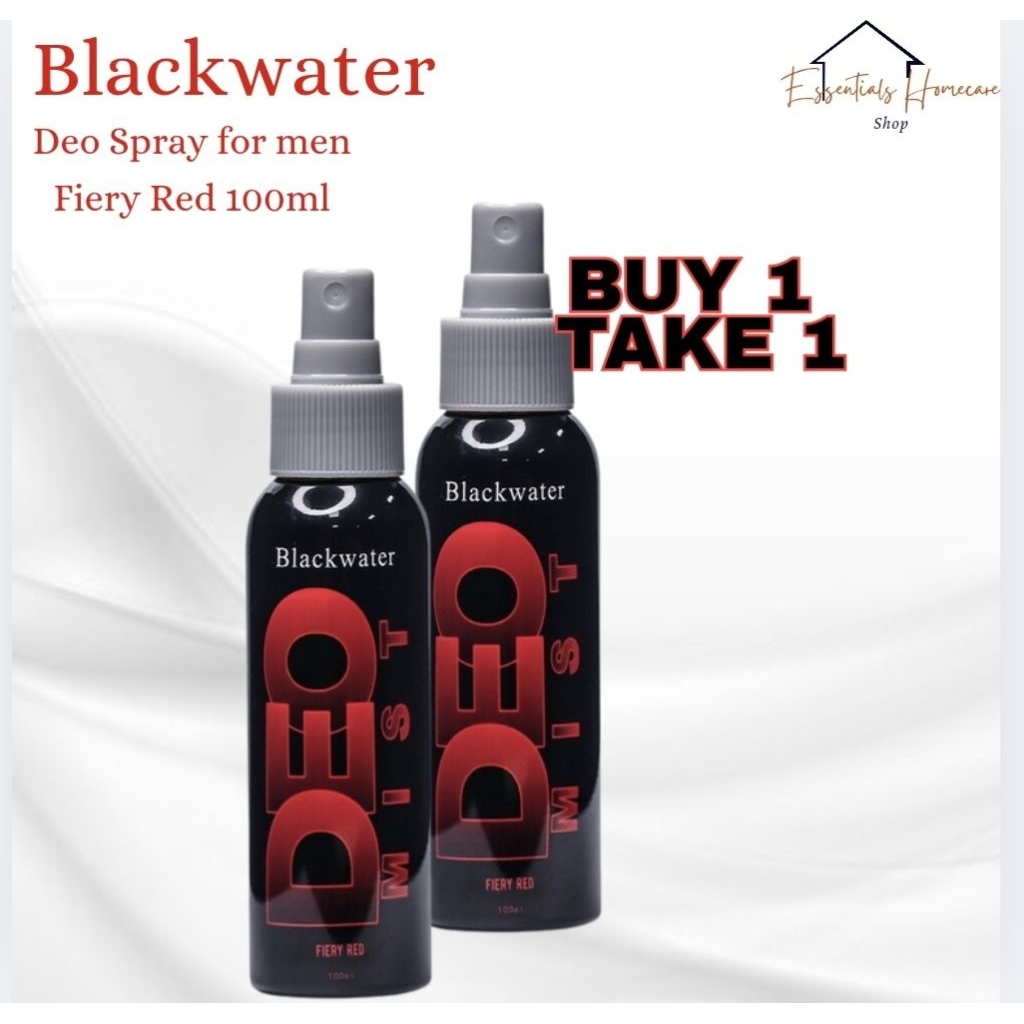 BLACKWATER FIERY RED DEO SPRAY FOR MEN BUY 1 TAKE 1 | Shopee Philippines