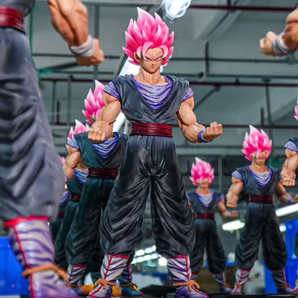 JT Peach Pink SSJ2 Goku Dragon Ball,Full Spray Painting GK Figure Model ...