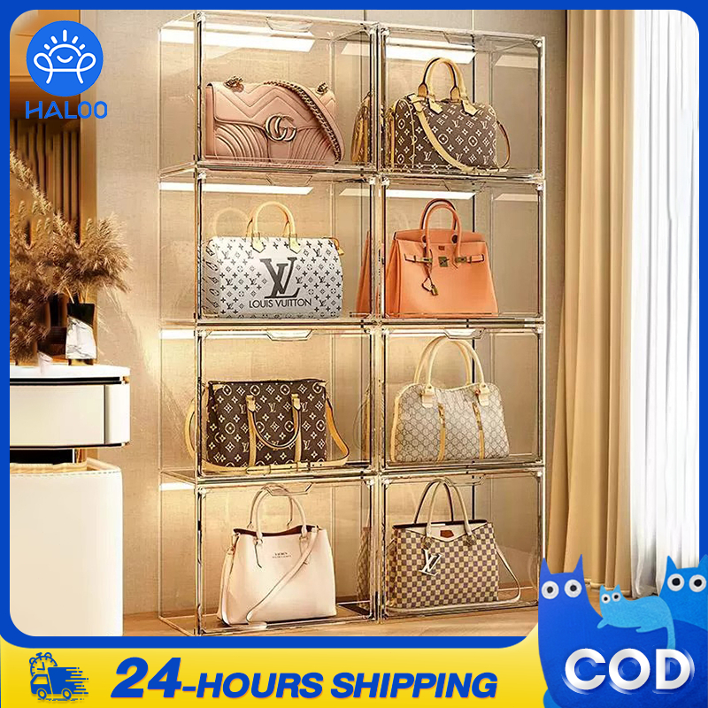 HALOO MALL Bag Display Box For Storage Cabinet Labu＆Bag Display Case ...