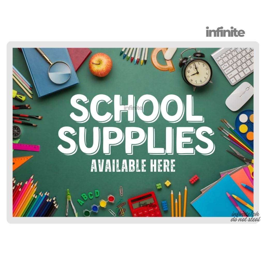 School Supplies Available Here - Laminated Signage A4 A5 Size | Shopee ...