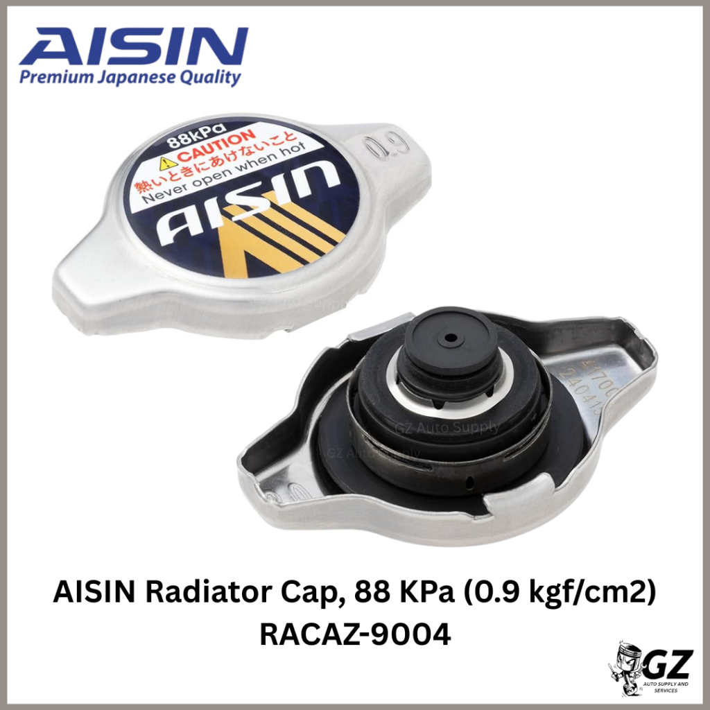 AISIN Radiator Cap, 88 KPa (0.9 kgf/cm2) RACAZ-9004, Car Engine Cooling ...