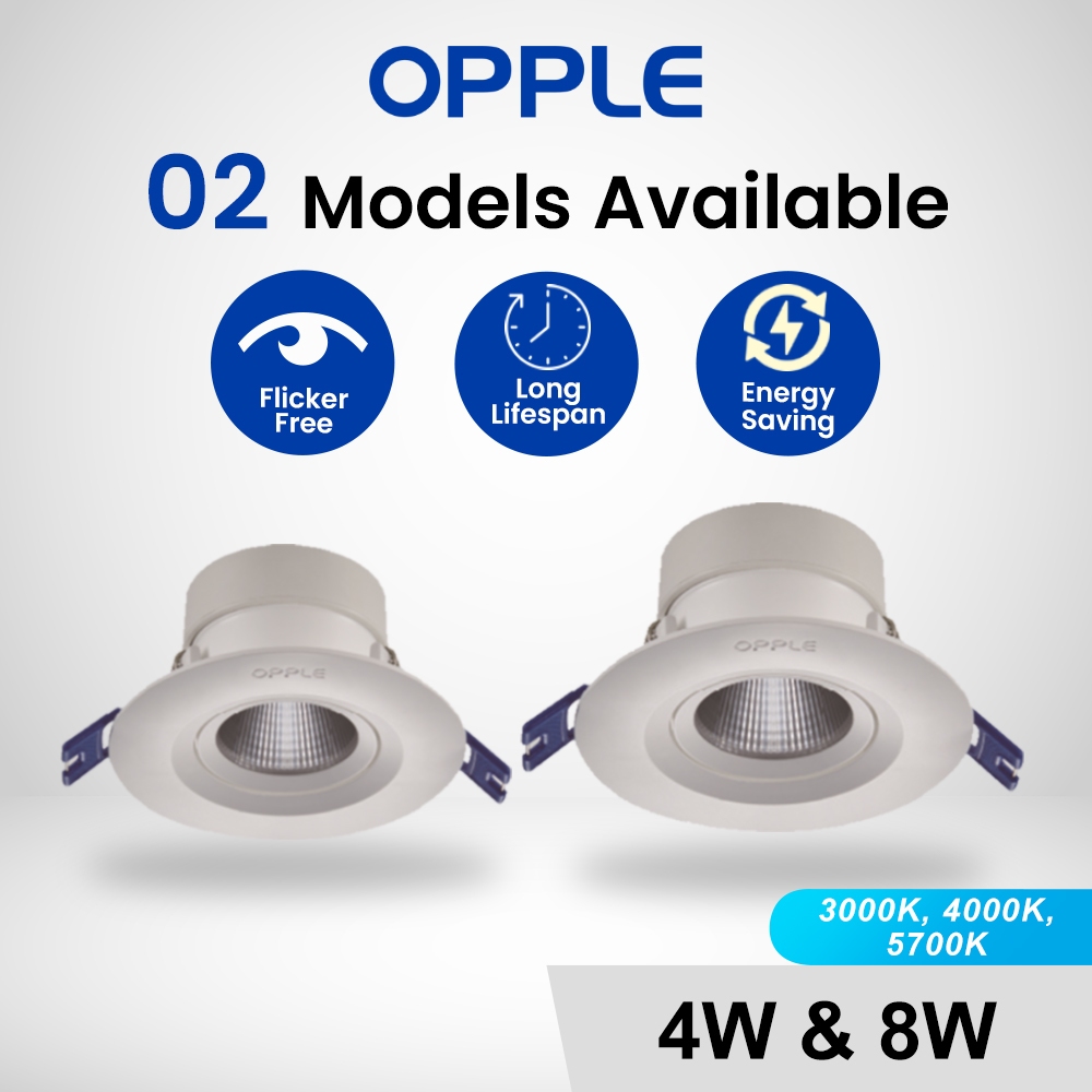 OPPLE LED Spotlight RA-US R70 4 watts / 8 watts Warm White / Cool White ...