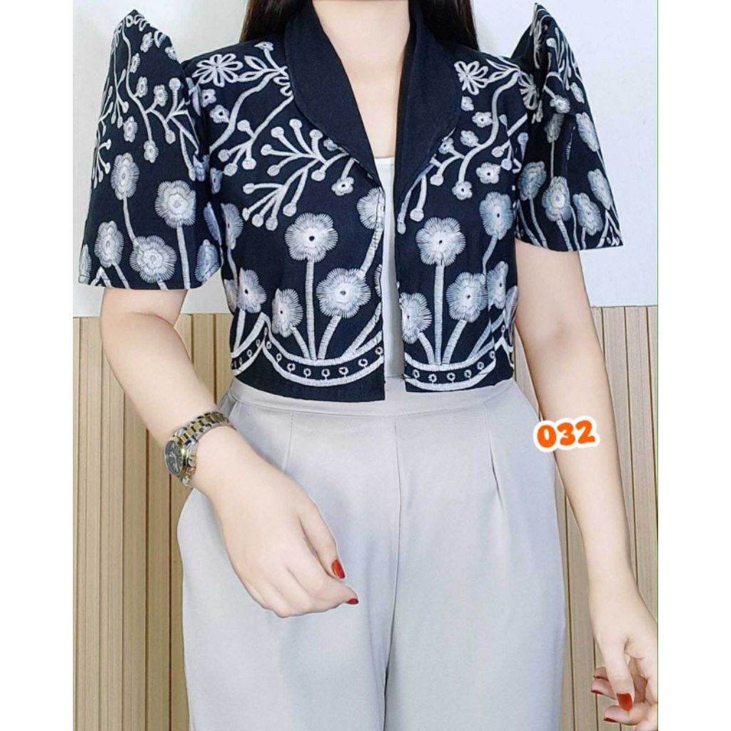 Maria Clara Bolero | With Pilon | Senepa Eyelet | Free Size Fit M-L (38 ...