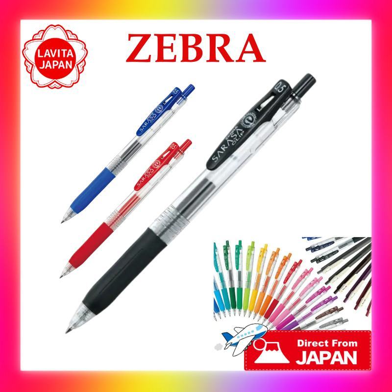 Zebra Gel Ballpoint Pen Sarasa Clip 0.5 JJ15 BK Red Blue / BallPen ...