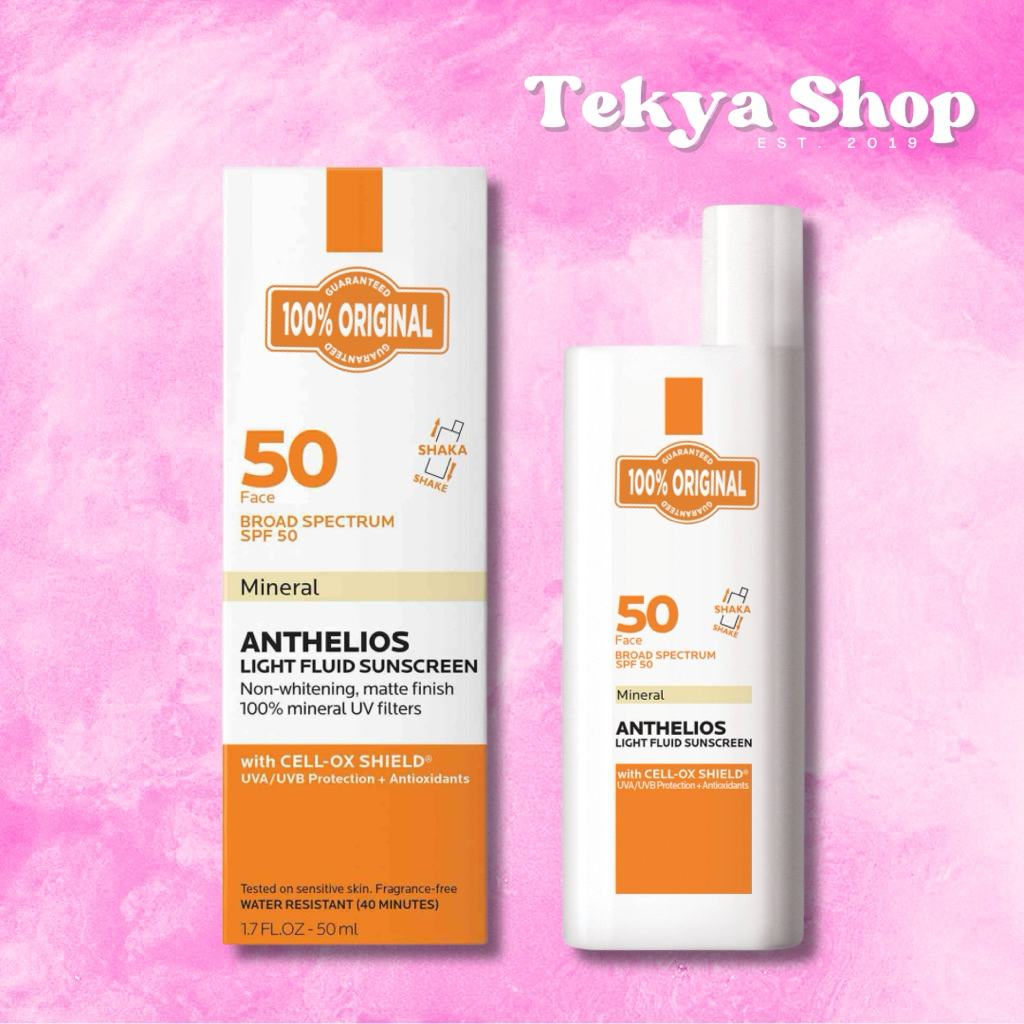 LRP Anthelios Ultra-Light Fluid Mineral Face Sunscreen with Zinc Oxide ...