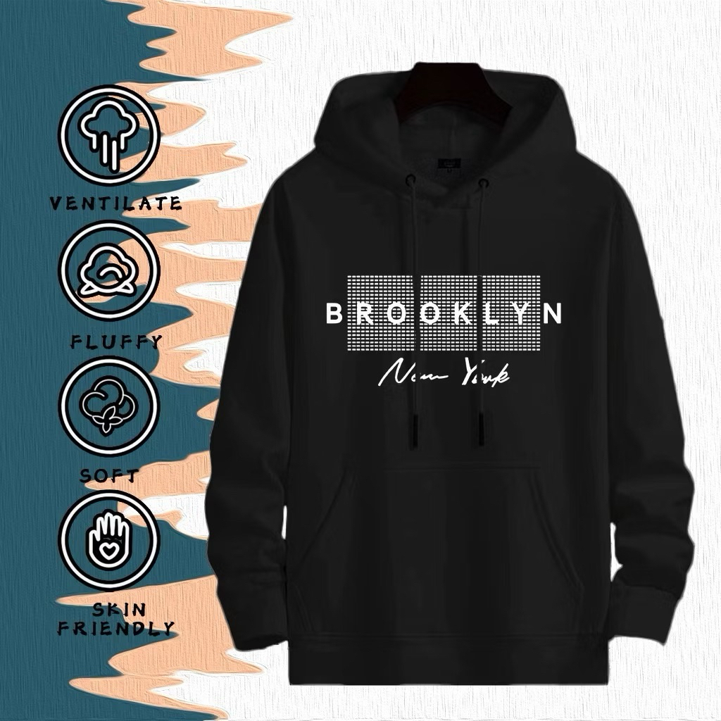 Brooklyn new york Printed - NEW DESIGN HOODIE JACKET WITHOUT ZIPPER 100 ...