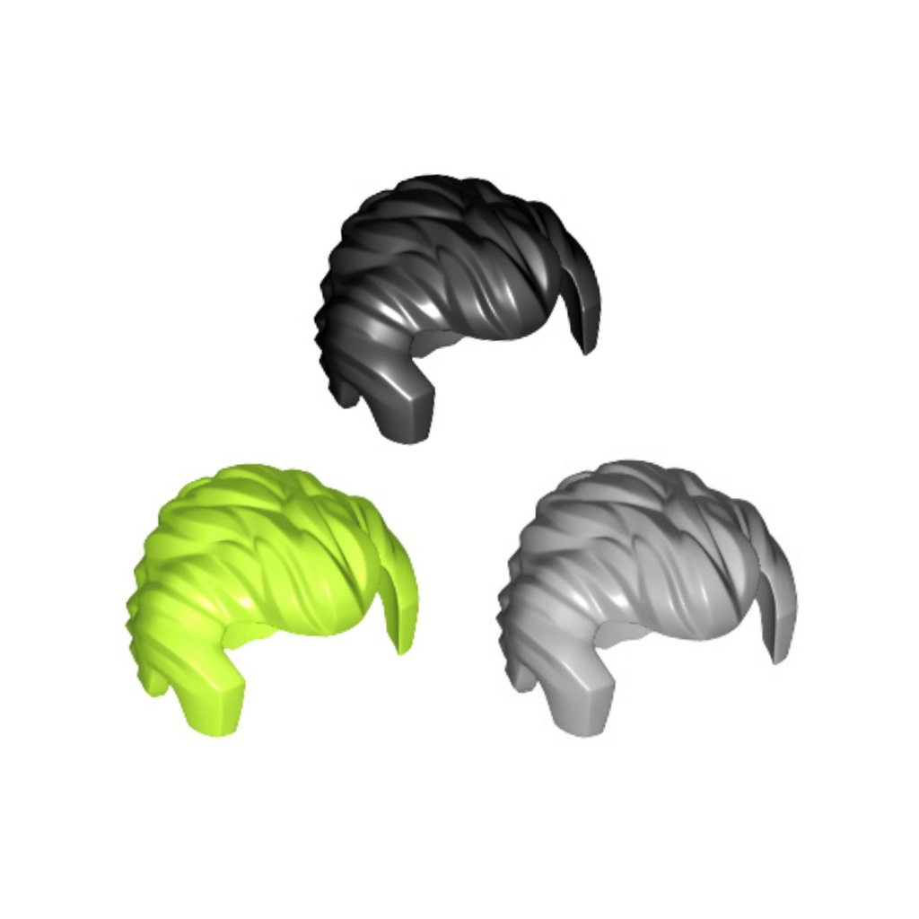 Hair Short Swept Back with Sideburns and Widow's Peak (21268 ...