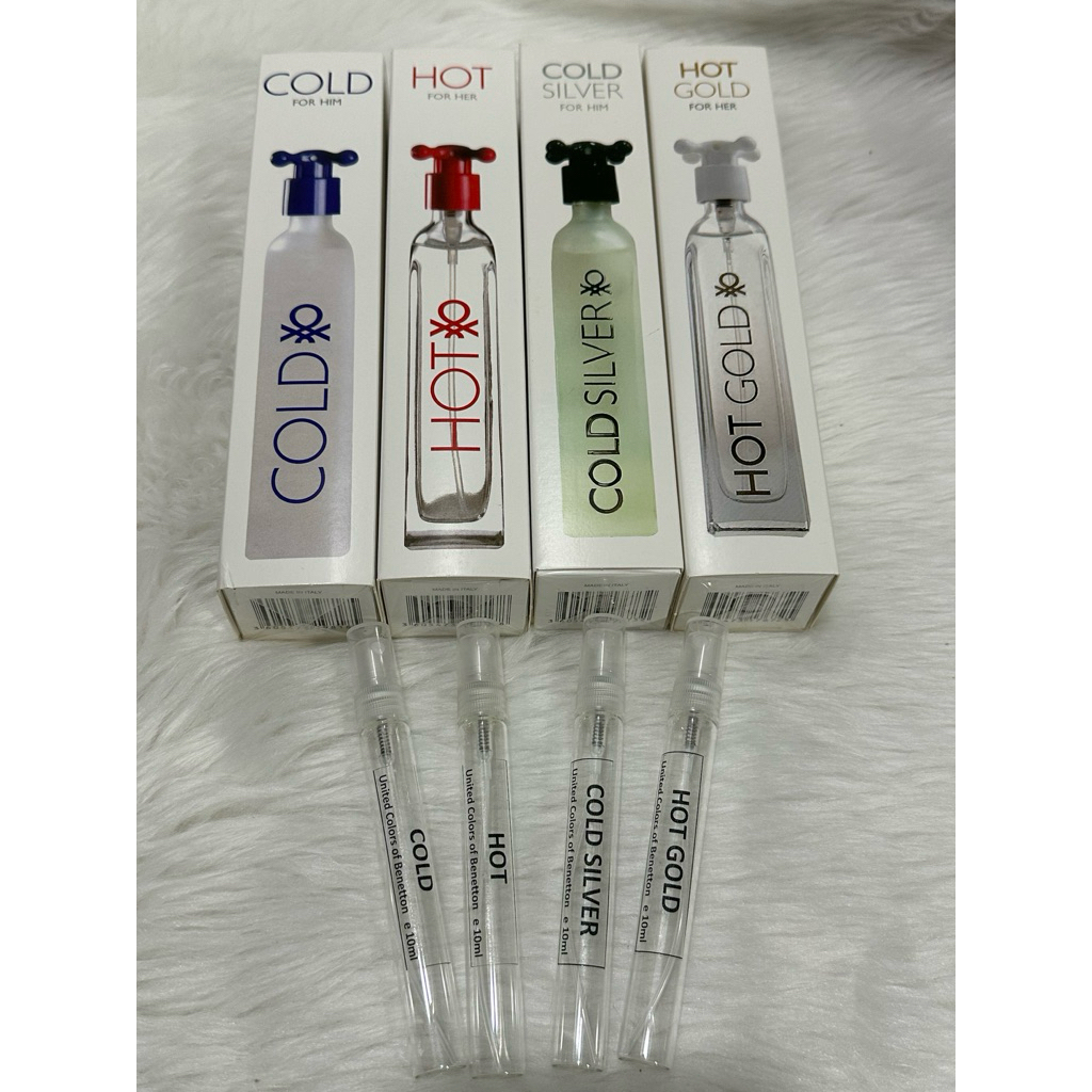 10ml Benetton Cold/ Cold Silver/ Hot/ Hot Gold | Shopee Philippines