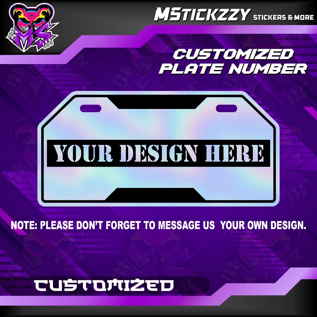 CUSTOMIZED PLATE NUMBER | 3MM ACRYLIC TEMPORARY MOTORCYCLE PLATE ...