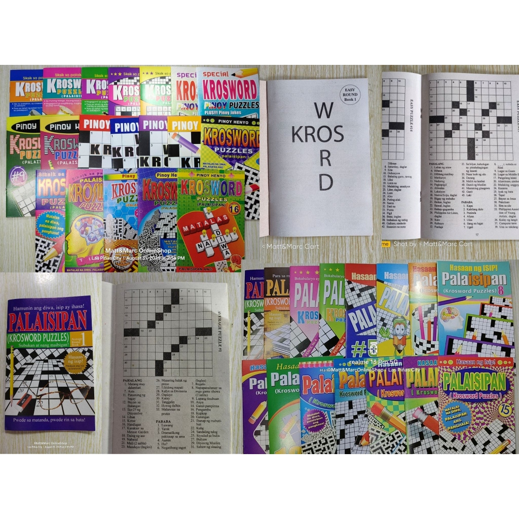 PALAISIPAN/KROSWORD puzzles in BUNDLE puzzles assorted series 30-48 ...