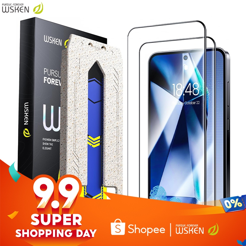 WSKEN Screen Protector for Samsung Galaxy S24 FE 2 Pack HD Full Cover ...