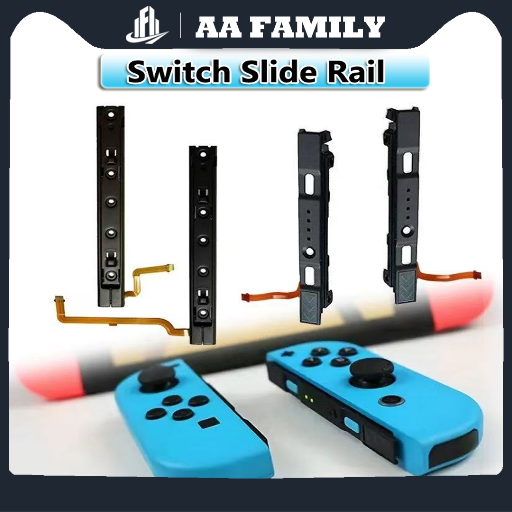 Right L R Slider Rail with Flex Cable Fix Part For Nintendo Switch NS ...