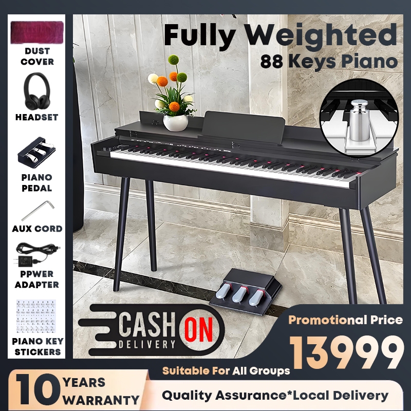 88 Keys Piano Keyboard Fully Weighted Keyboard Pro-Level Touch ...
