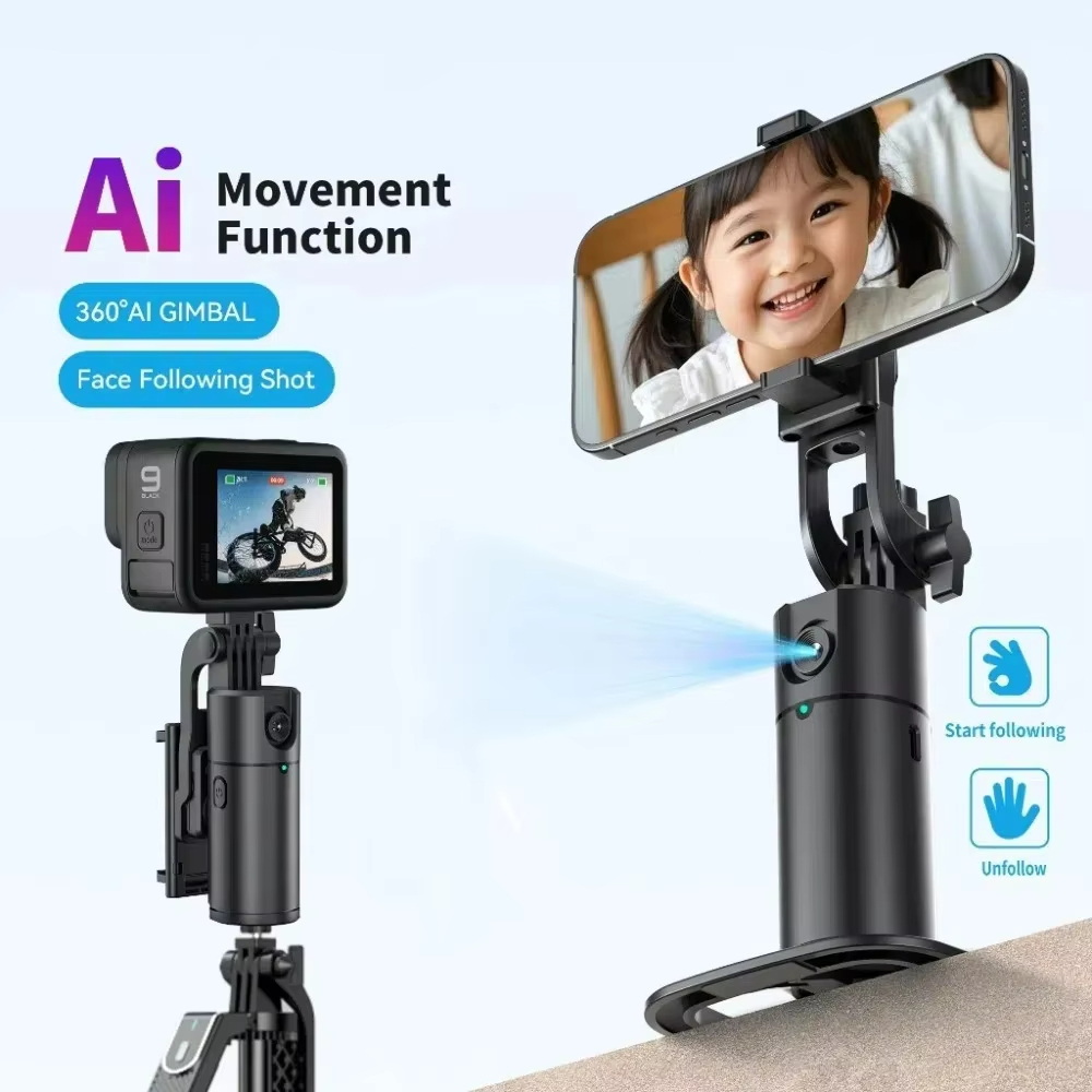 MODOFO Auto Face Tracking Selfie Stick Intelligent Tripod 360 Rotation ...