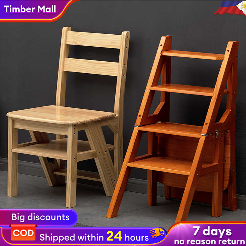Ladder Chair Convertible Folding Dual-use Multi-function chair Step ...