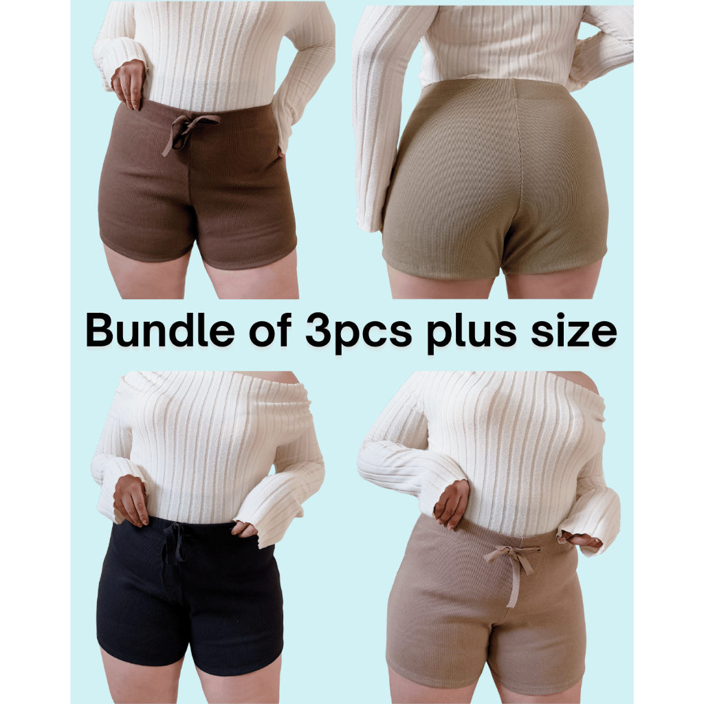 Calliah 2 + 1 Bundle 3pcs Short Plus Size 30-40 Waistline Trending ...