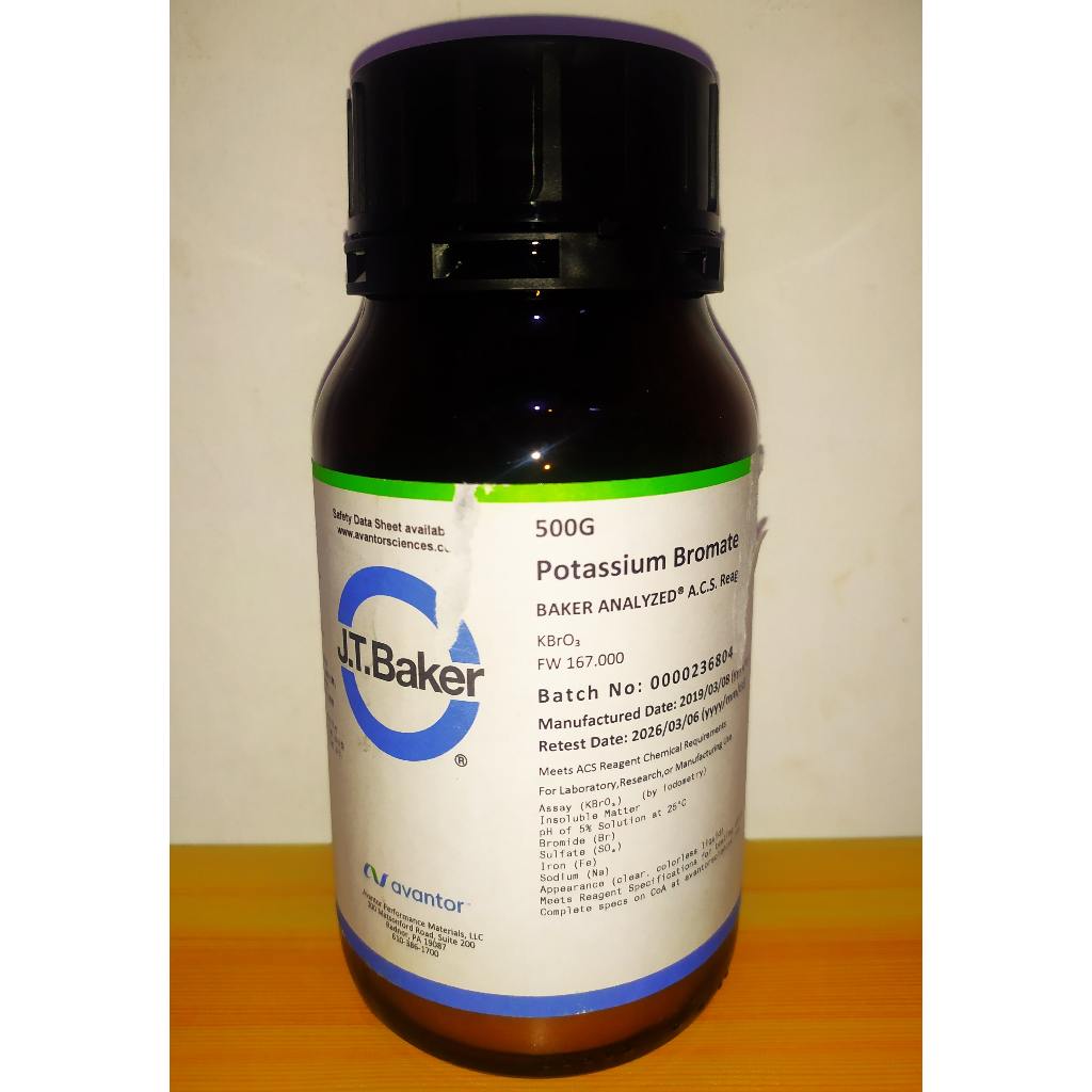 JT BAKER Potassium Bromate 500g AR Laboratory Analytical Reagent ACS ...