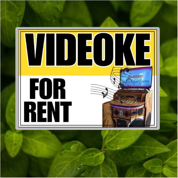 Videoke for Rent Sign – Laminated Rental Signage (A4/A5 Size) | Karaoke ...