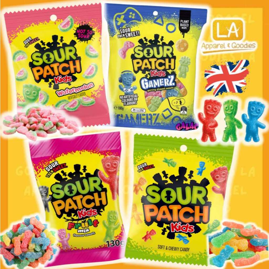 Sour Patch Kids Gummy Candies Assorted Flavors Soft Chewy Candy Pack UK ...