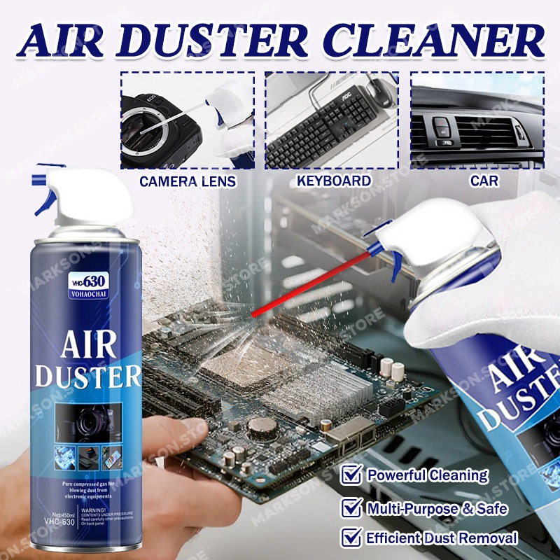 450ml Compressed Air Duster Dust Remover For PC Laptop Computers ...