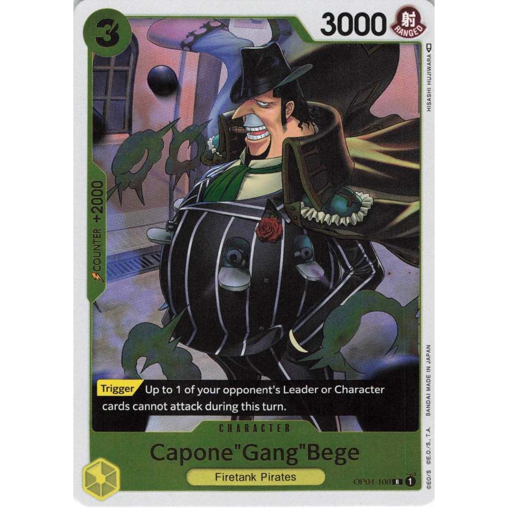 Capone "Gang" Bege OP04-100 R One Piece Card Game English | Shopee ...
