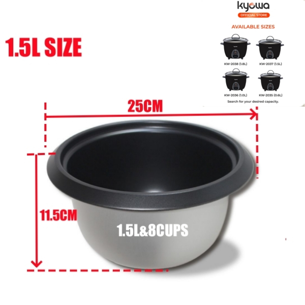 kyowa rice cooker pot replancement 0.6L1.0L 1.2L1.8L Aluminum inner pot ...