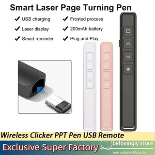 2.4GHz Wireless Presentation Clicker Powerpoint Pen USB Remote Control ...
