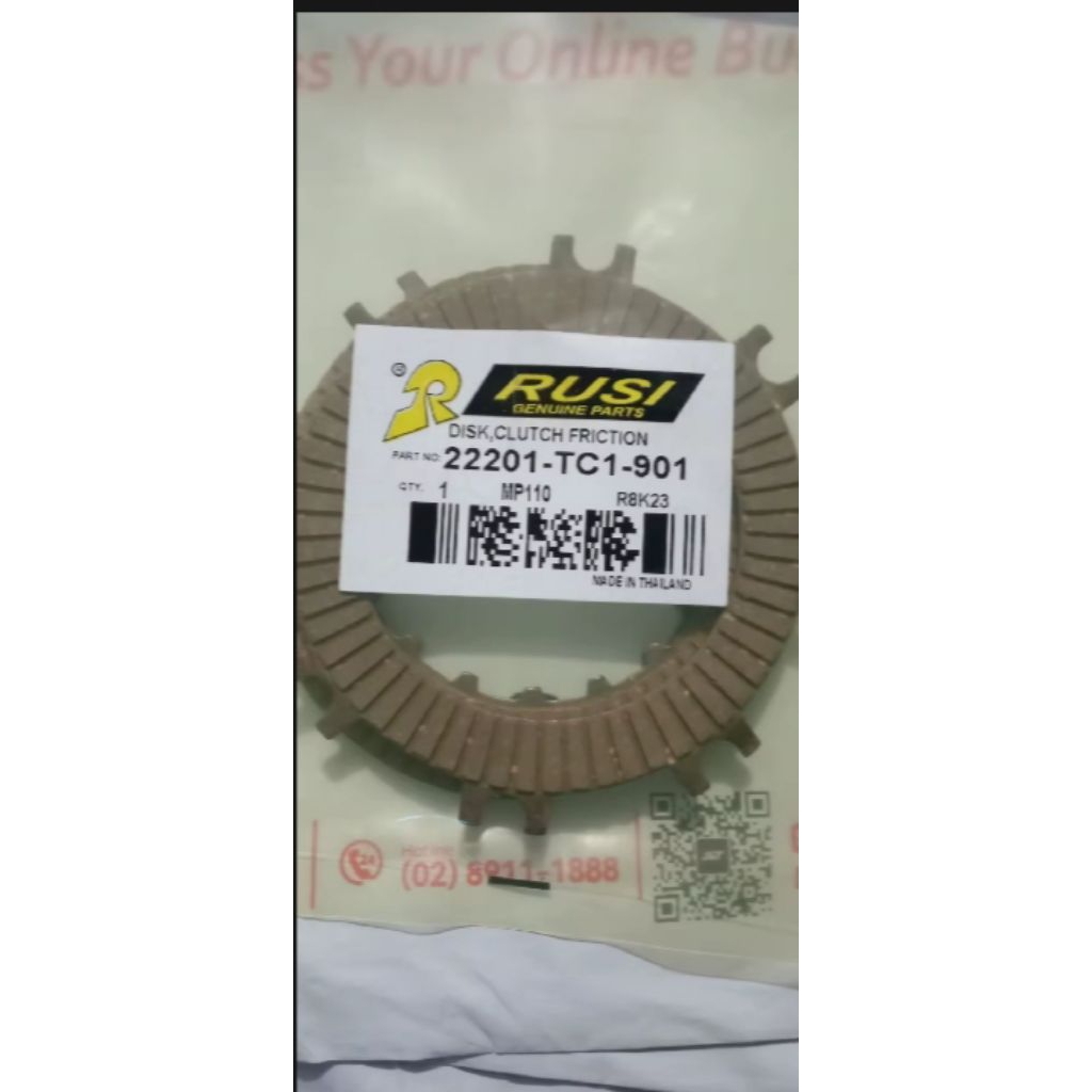 Rusi MP110 clutch lining set | Shopee Philippines