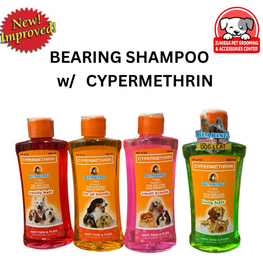 Bearing Tick and Flea Dog Shampoo with Cypermethrin | Shopee Philippines