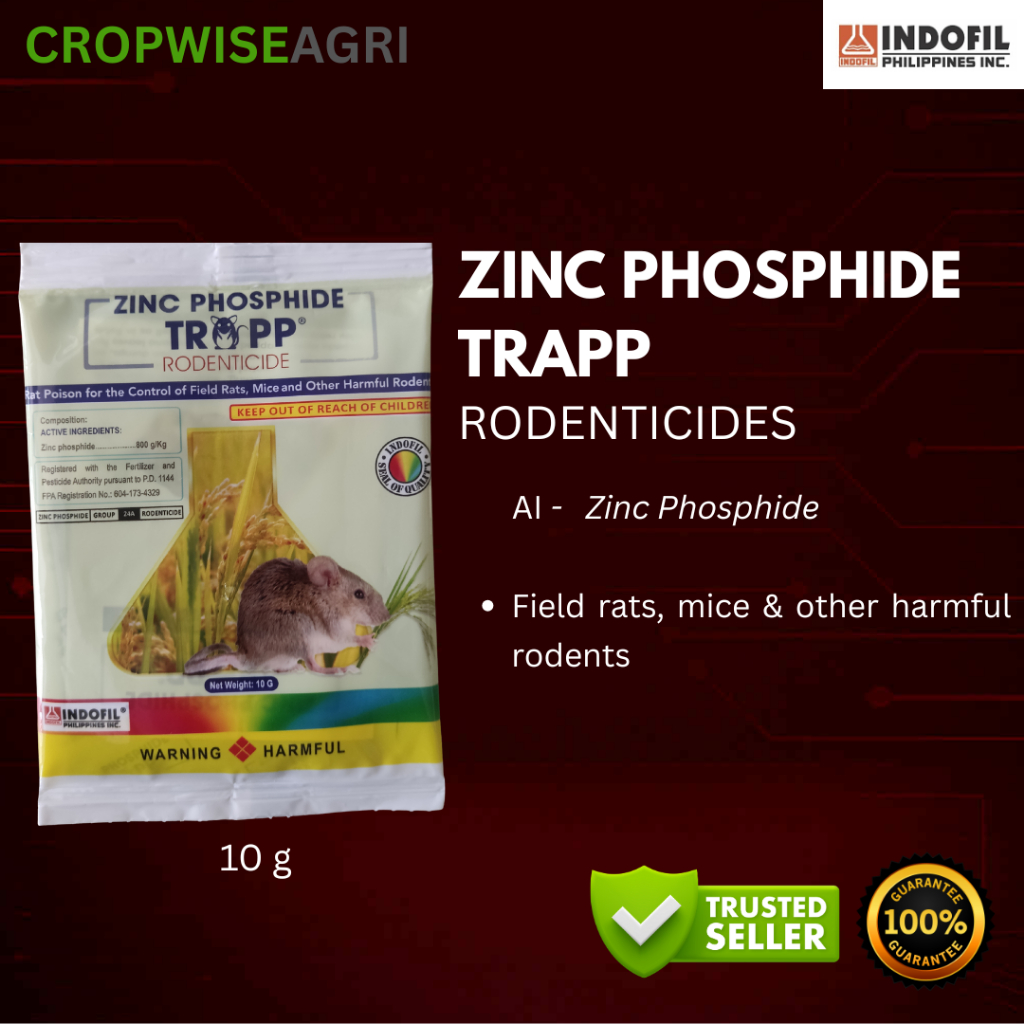 Indofil Zinc Phosphide Trapp 10 g Rodenticide | Shopee Philippines