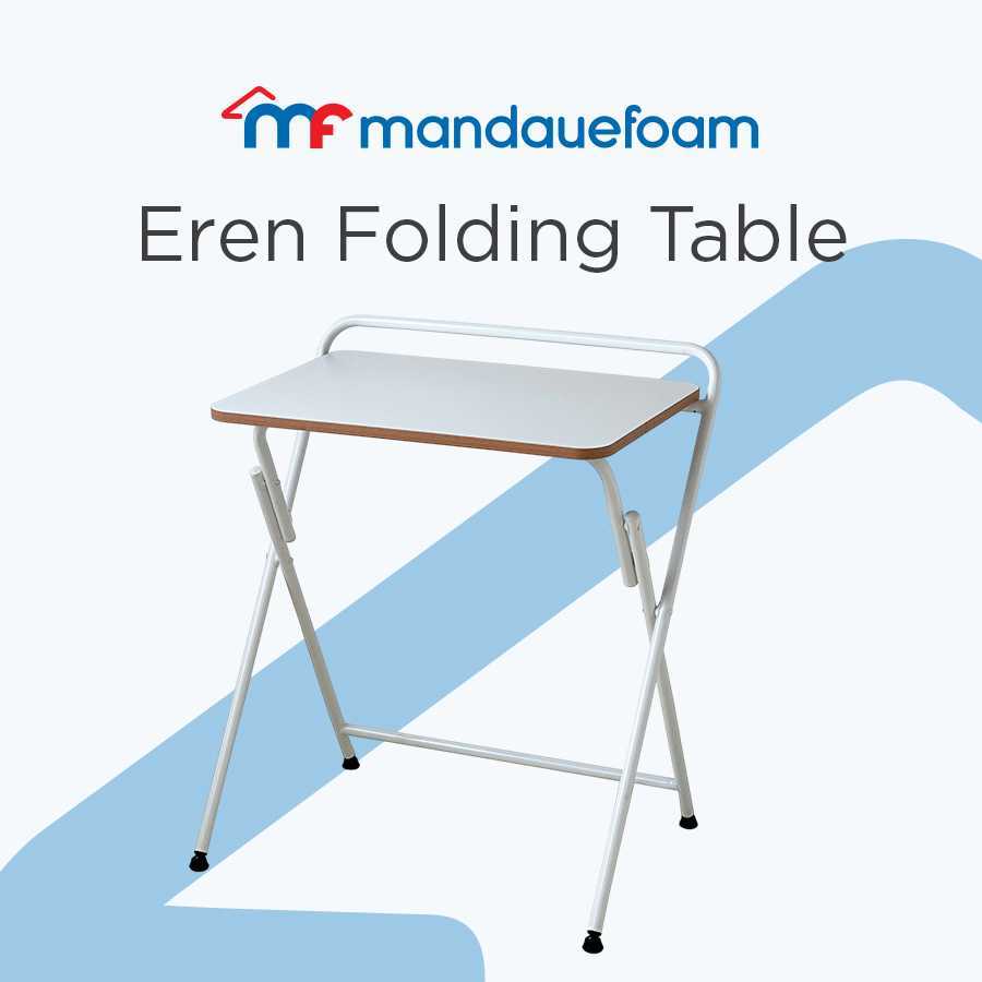 Mandaue Foam Eren Folding Table - White | Shopee Philippines
