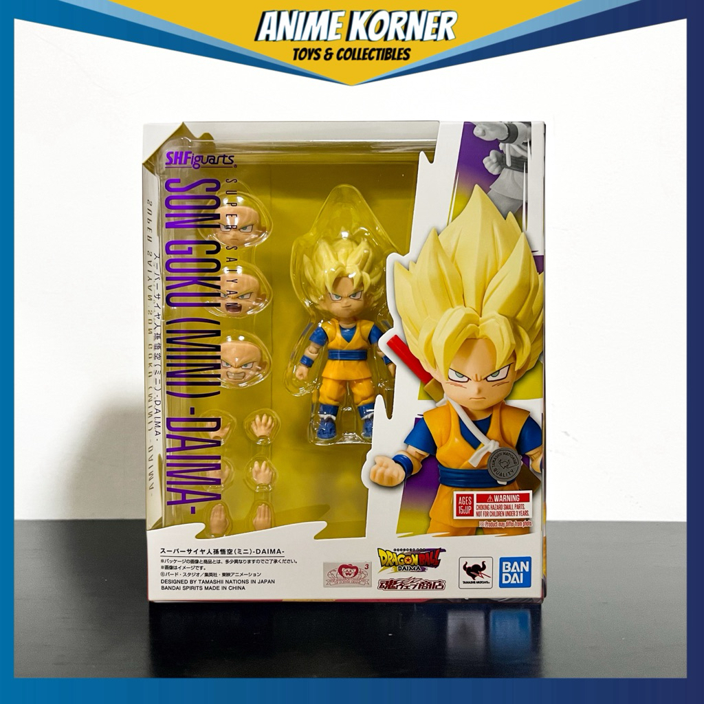S.H. Figuarts SHF Super Saiyan Son Goku Kid DAIMA (Mini) Tamashii Nations Dragon Ball Daima ...