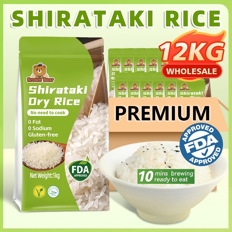 wholesale shirataki rice 3kg/5kg/12kg/500g shiritake rice shirataki dry rice dried shirataki ...