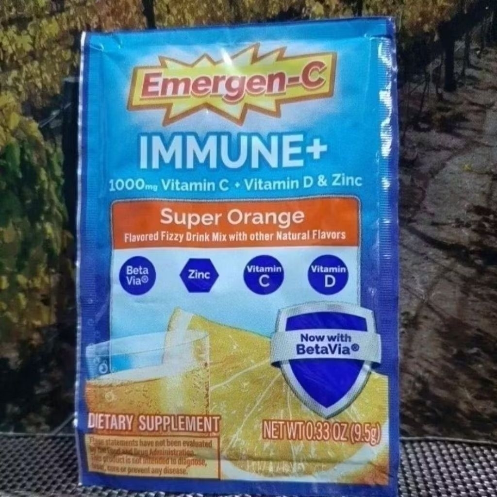 Emergen-C Immune+ 1000mg Vitamin C + Vitamin D and Zinc Powder Drink ...