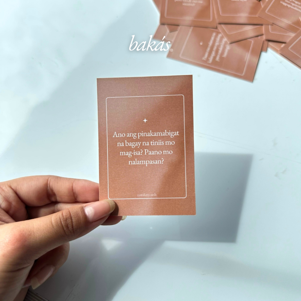 Comfort Cards: Kwentuhang Mental Health Deep Conversations 60 Questions + Motivational Quote ...