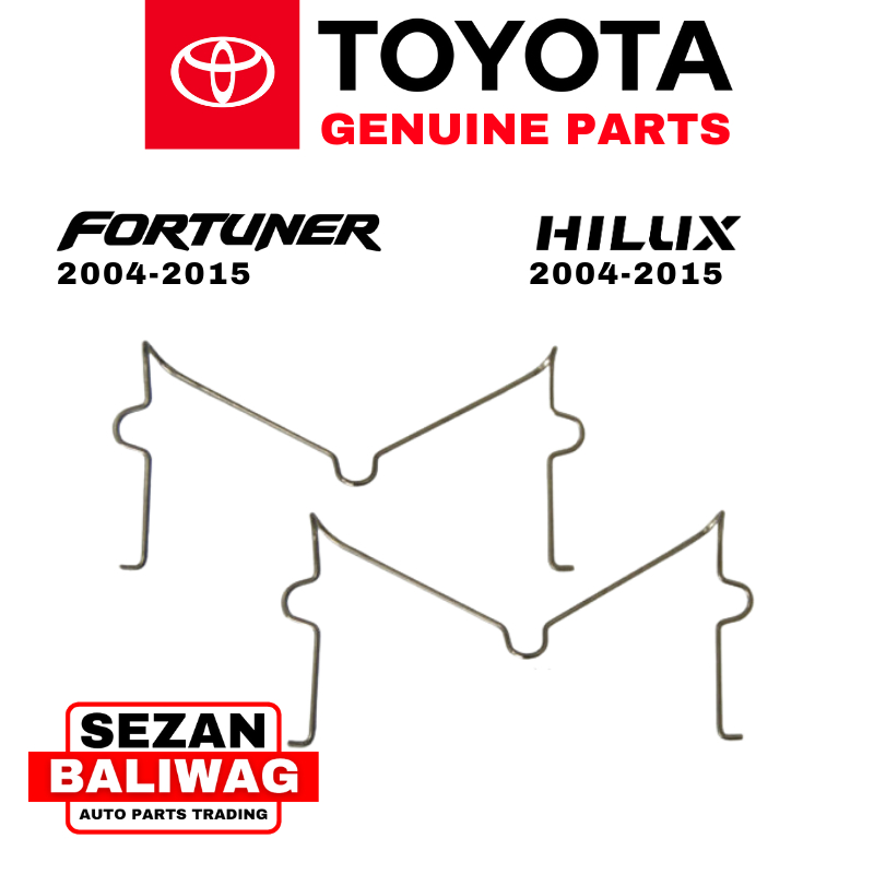 ORIGINAL TOYOTA FRONT DISC BRAKE FITTING KIT FORTUNER HILUX 2004 ...