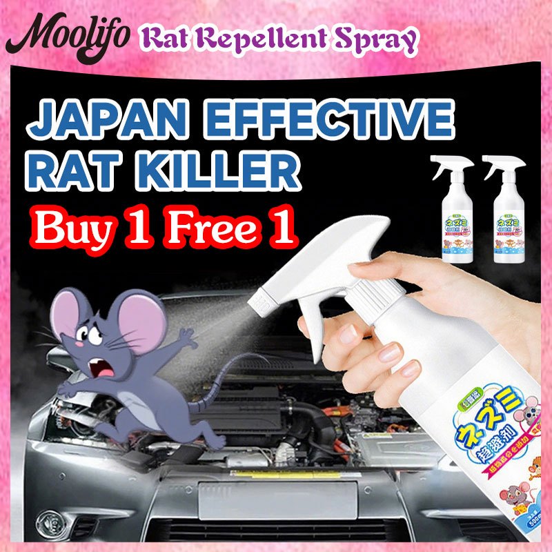 Buy1Get1 Rodent Control Spray 500ml Effective Rat Repellent Harmless to ...