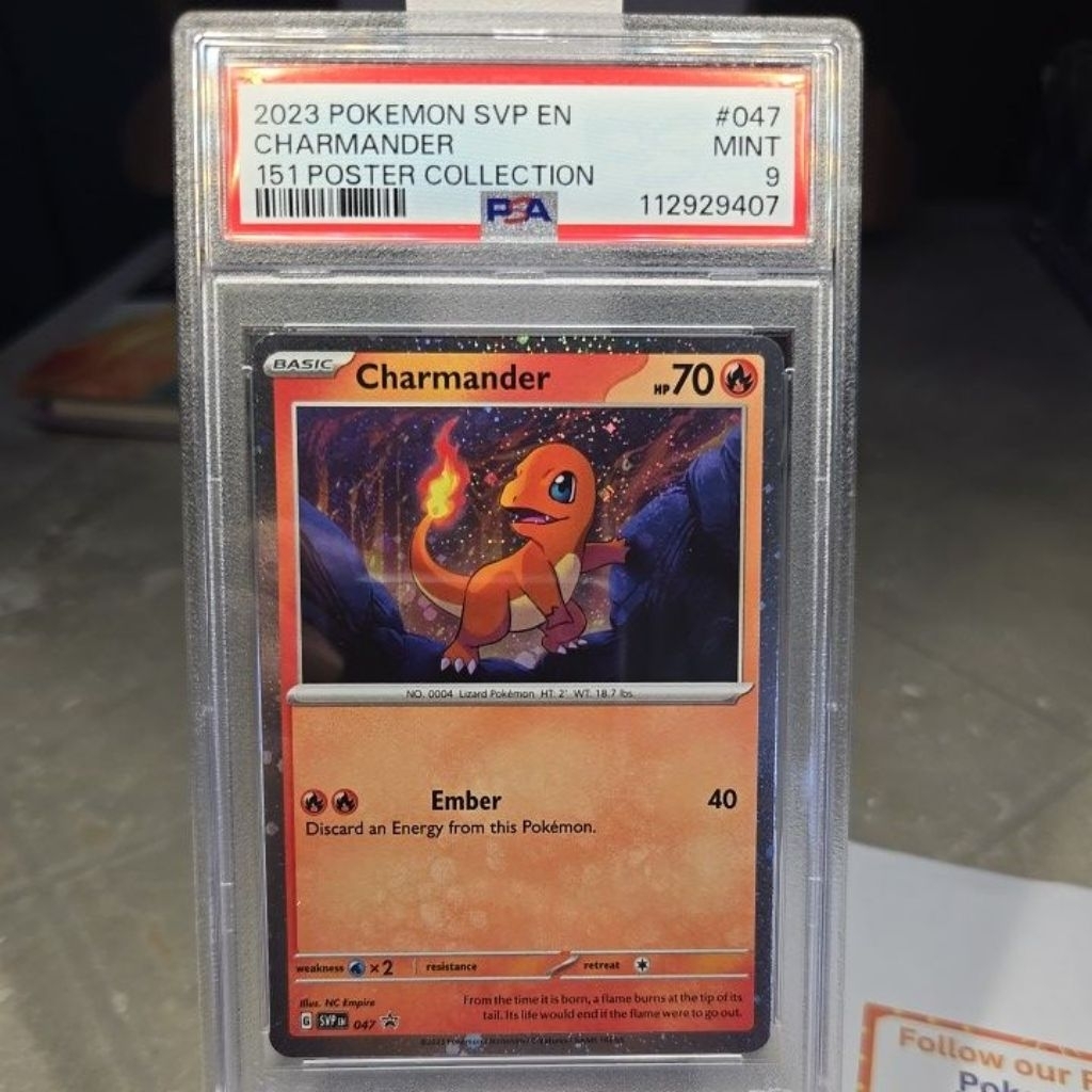 PSA 9 Charmander SVP 047 - Cosmos Holo Black Star Promo | Shopee ...