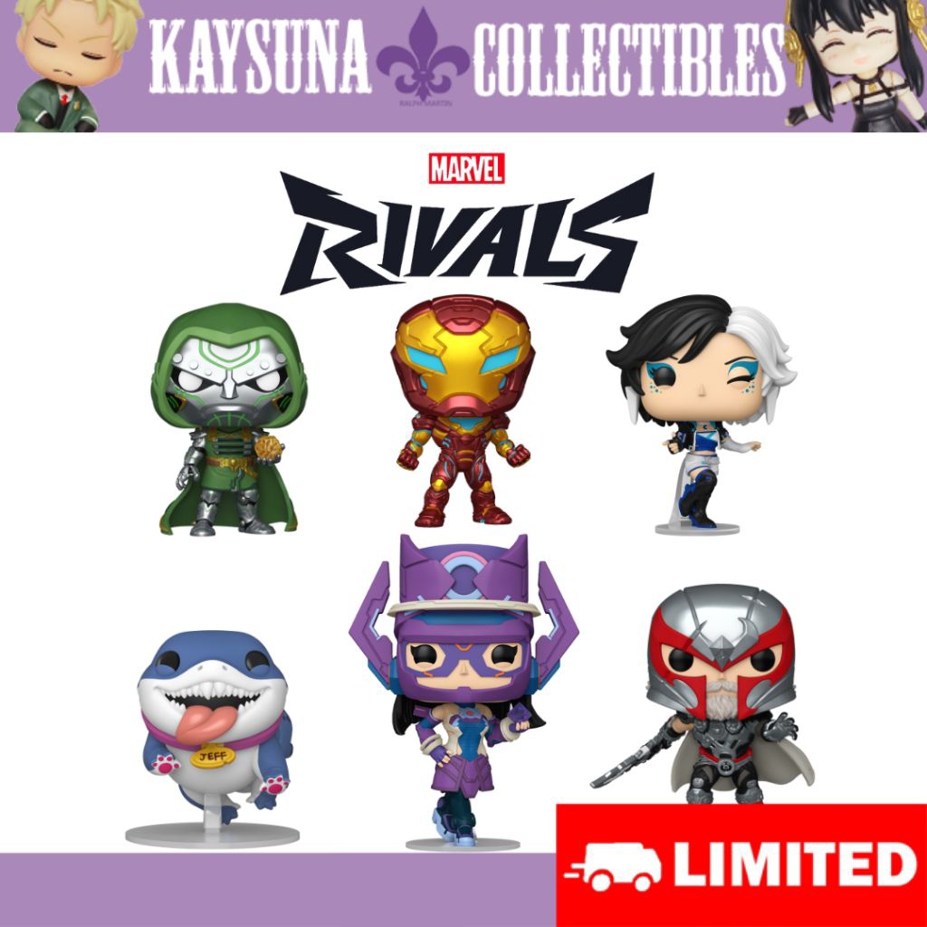 MARVEL RIVALS AUTHENTIC FUNKO POP (Jeff, Luna Snow, Iron Man, Doctor ...